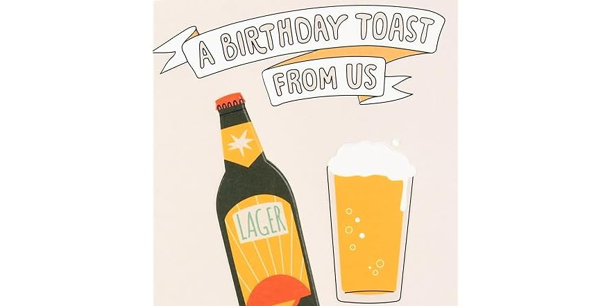 Hallmark Funny Beer Birthday Card