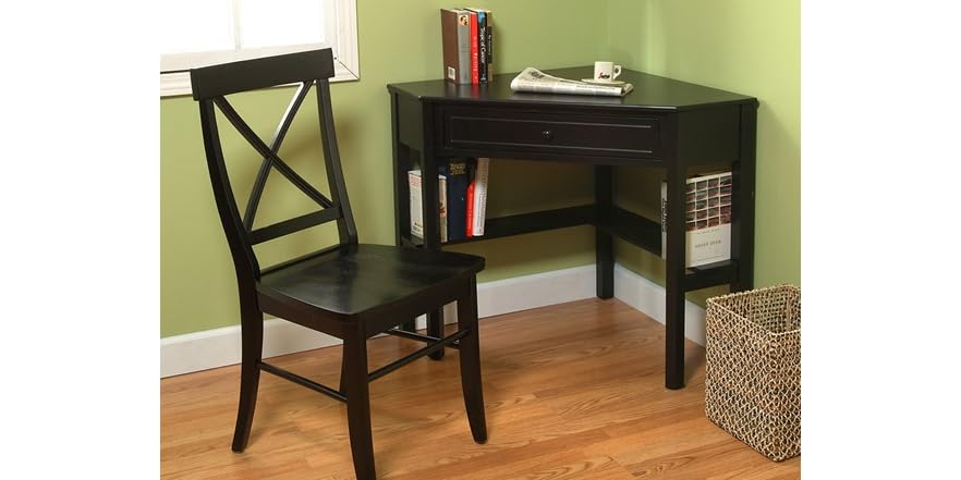 TMS 2Pc Corner Desk and Chair (3-Colors)
