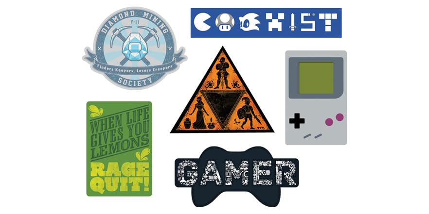 Gamer Stickers 6-Pack