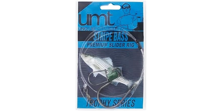 Uncle Mo's Tackle 10-Pack Slider Rig 6/0 or 8/0 Bass