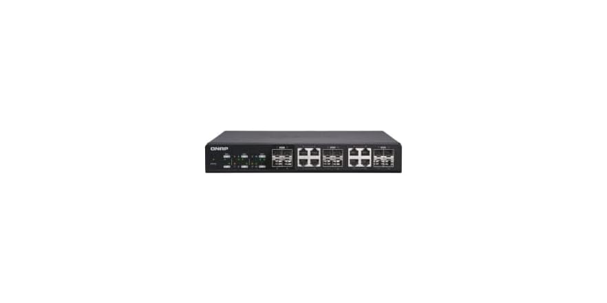 QNAP QSW-1208-8C-US 12-Port Unmanaged 10GbE Switch Twelve SFP+ with ...