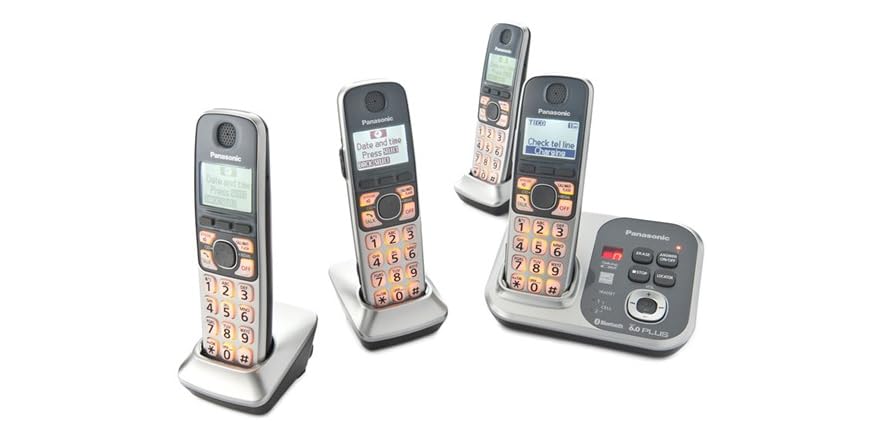 Panasonic 4-Handset w/Link-to-Cell