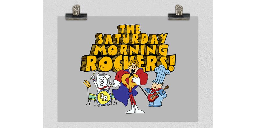 The Saturday Morning Rockers! 12" x 16" Matte Poster