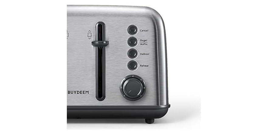 BUYDEEM 4-Slice Toaster Silver