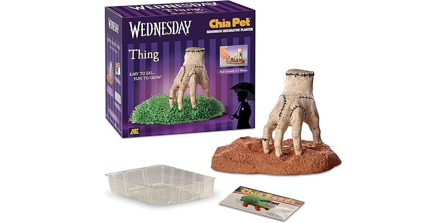 Chia Chia Pet Thing - Wednesday with Seed Pac