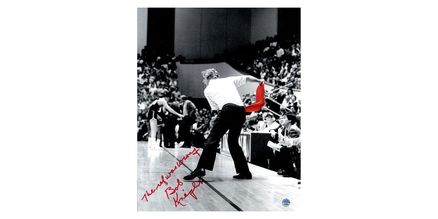 Bob Knight Throwing Chair 8x10, The Ref Was Wrong