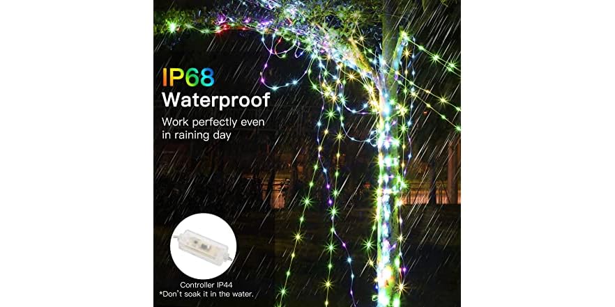 Mlambert Outdoor 99 ft LED Rope Lights