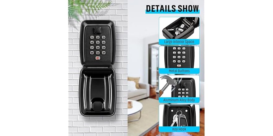 Waterproof Wall Mount Lock Box