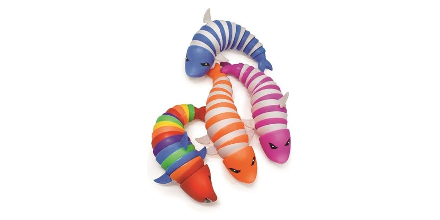 4-Pack Jiggle Wiggle 7-inch Jumbo Fidget Slug Toy