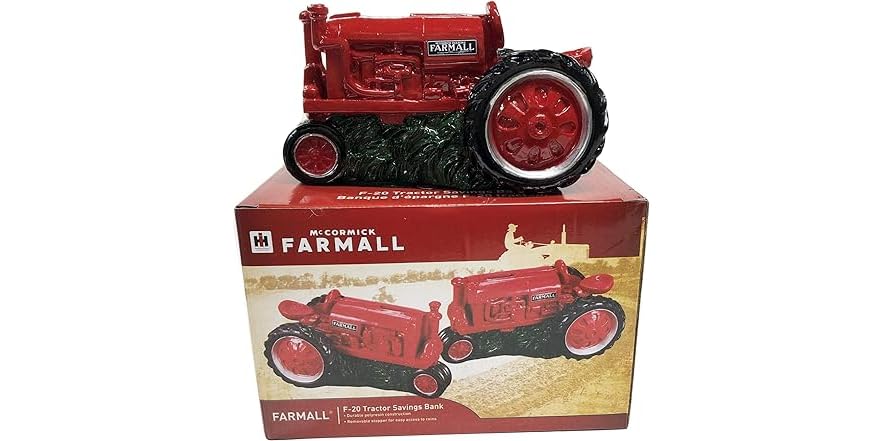 Farmall IH McCormick Resin Tractor Bank