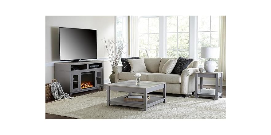 Ameriwood Home Carver Coffee Table, Gray