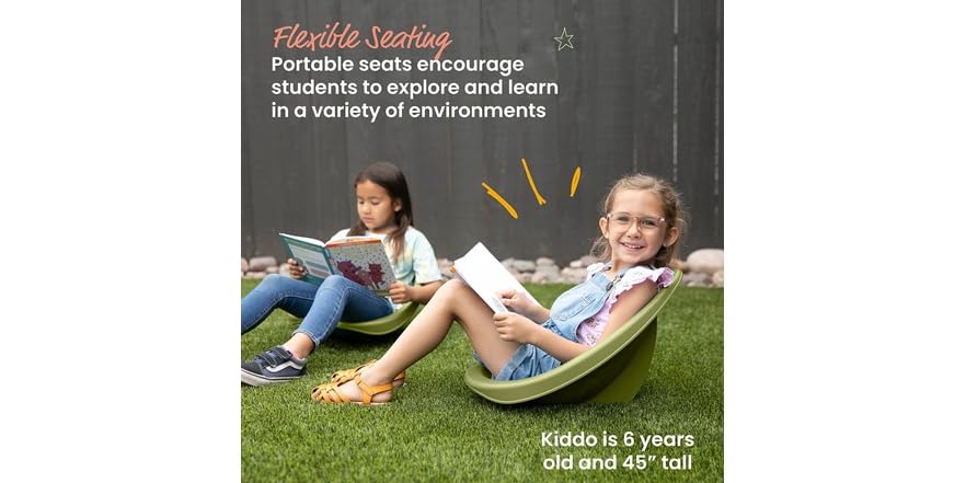 ECR4Kids Leaf Floor Seat, Rocker Chair