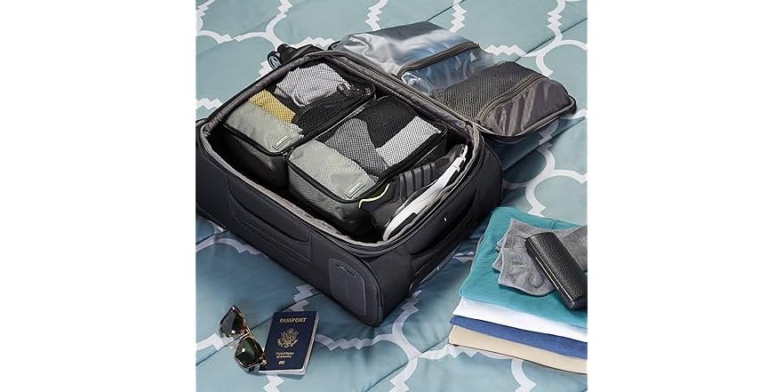 Amazon Basics Small 4pc Travel Cube Set