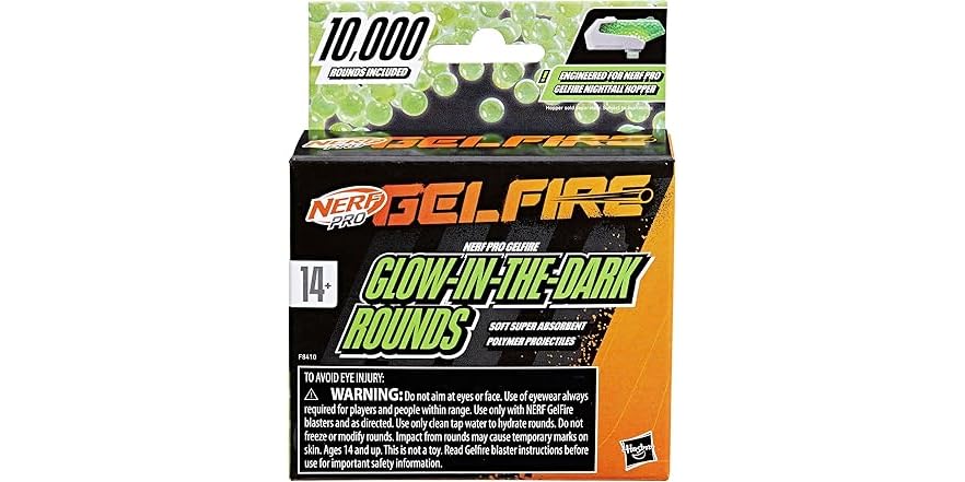 Nerf NER GELFIRE Glow in The Dark Rounds