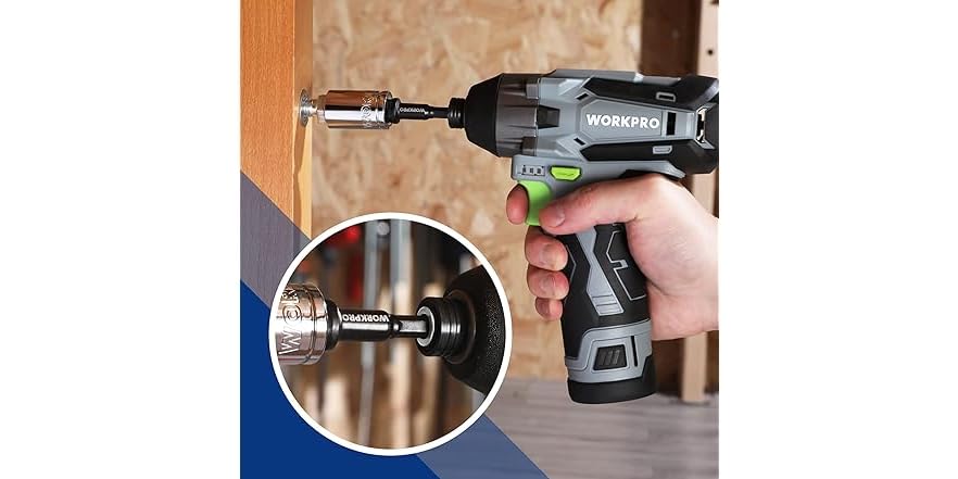 WORKPRO 3-Piece Socket Adapter Extension Set, 1/4, 3/8, 1/2-Inch Drive