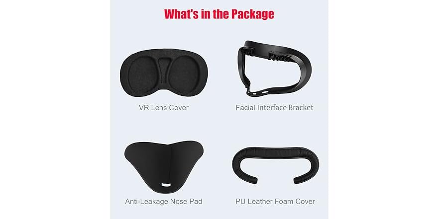 VR Facial Interface and Foam Replacement Set for Oculus Meta Quest 2