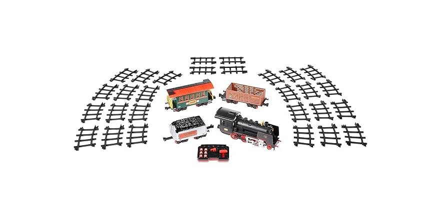 Amazon Basics RC Steam Engine Train Set