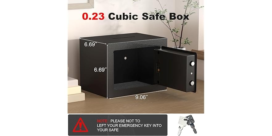 Small Money Safe with Electronic Keypad