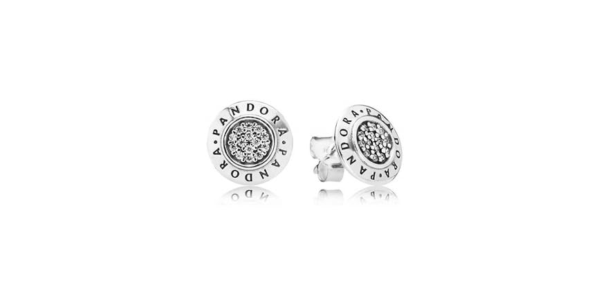 Pandora Pandora Logo Stud Earring Silver