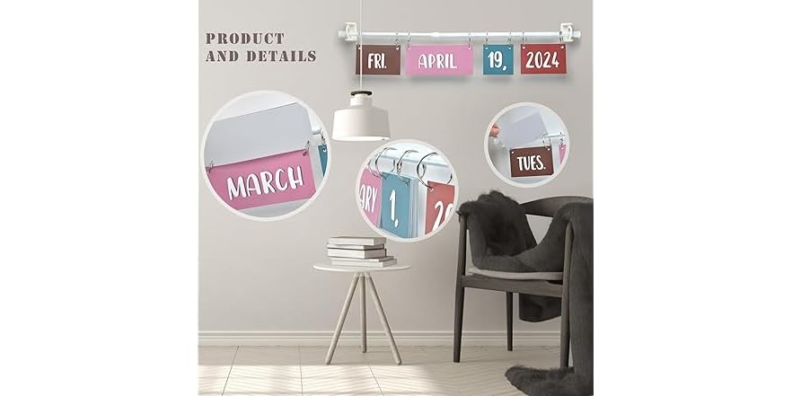 Bohe Calendar bulletin board set 2 Pack