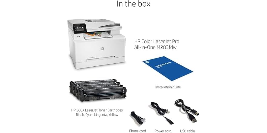 HP Color LaserJet Pro M283fdw All-in-One Printer