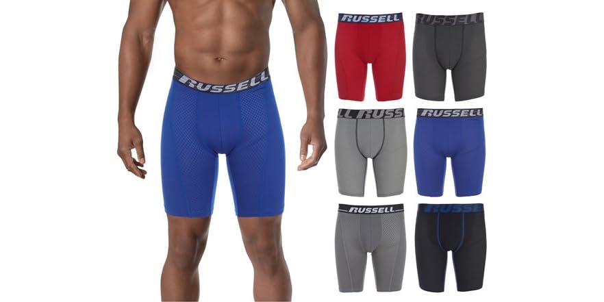 Russell Perf. Assorted Boxer Brief 6Pk