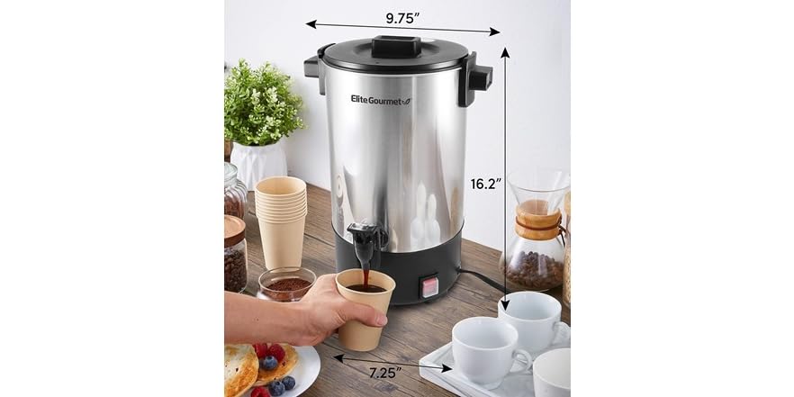 Elite Gourmet Maxi-Matic 30 Cup Coffee Urn