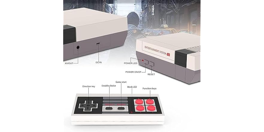 820 Retro Game System With Controllers