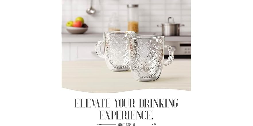 Elle Décor Mugs (13 Oz) Elle Decor Coffee Mug, Choose Set