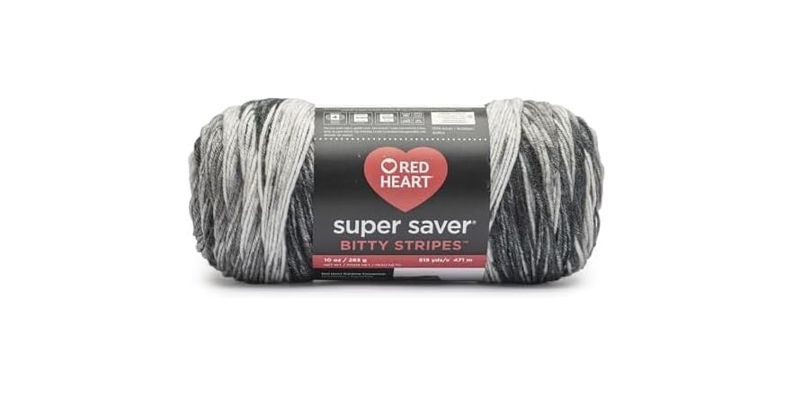 Red Heart Super Saver Bitty Stripes Yarn
