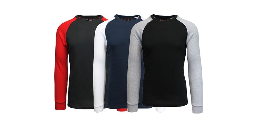 Men's Raglan Thermal 3-Pack