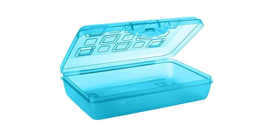 Sterilite Plastic Pencil Box Pack of 6