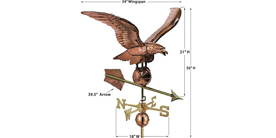 34" Smithsonian Eagle Estate Weathervane
