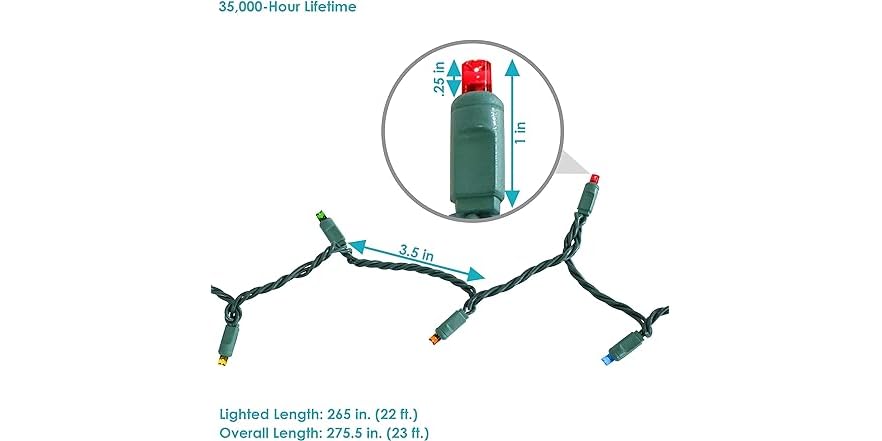 Sunnydaze Wide Angle LED Lights - Multi