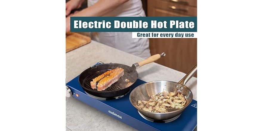 Double Hot Plate 1800W Portable Electric Burner