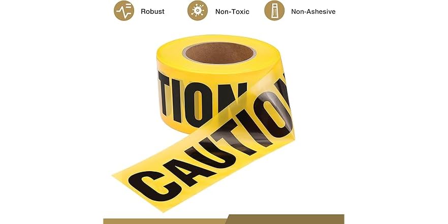 SafetyPro Caution Tape Roll, 3 in x 1000 ft