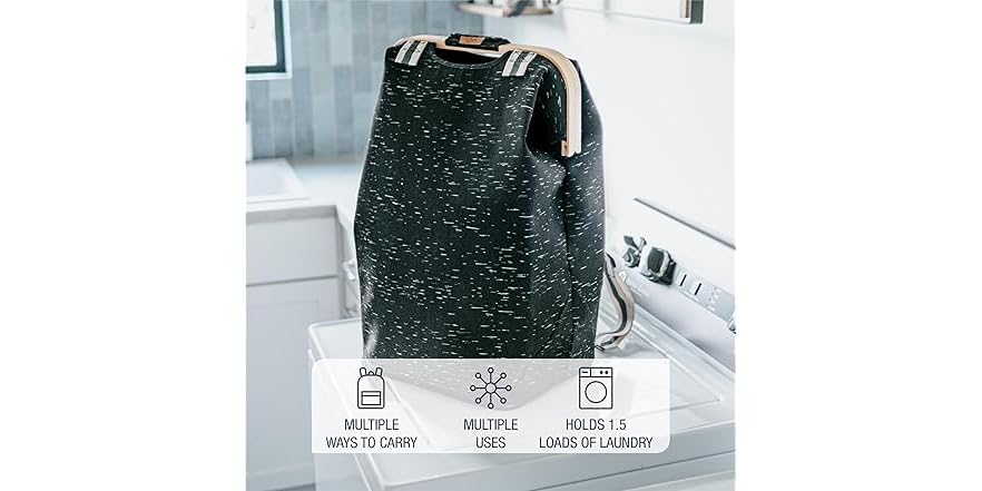 CleverMade Collapsible Travel Backpack Hamper