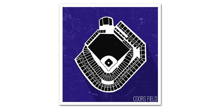 MLB Stadium Seating Map Poster, 2 Sizes