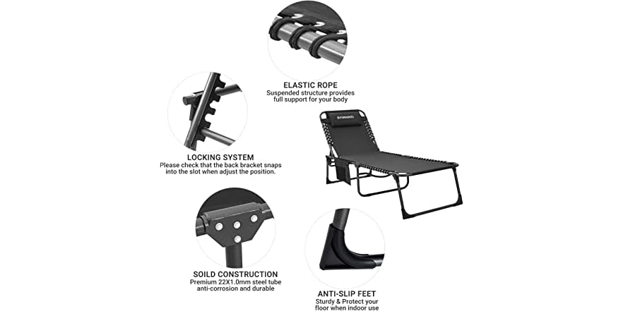 FUNDANGO Outside Chaise Lounge Chair