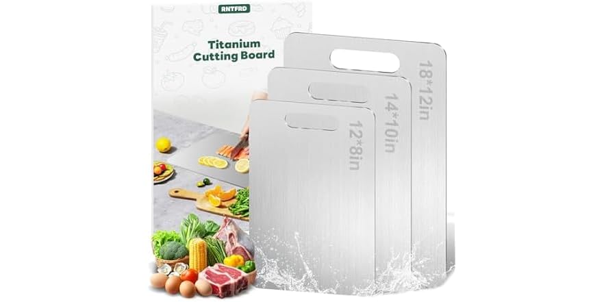 Titanium Cutting Board Set of 3 (Open Box)
