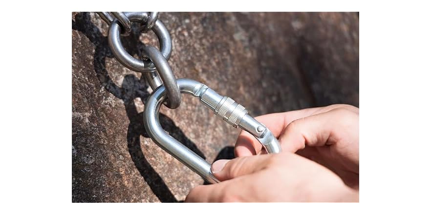 Stubai Oval Steel Screw Gate Carabiner