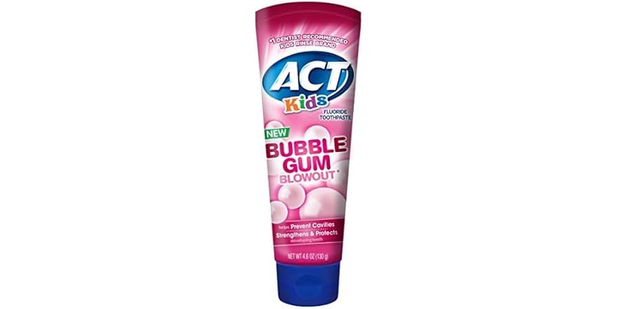 ACT Kids Bubblegum Toothpaste 4.6oz (24pk)