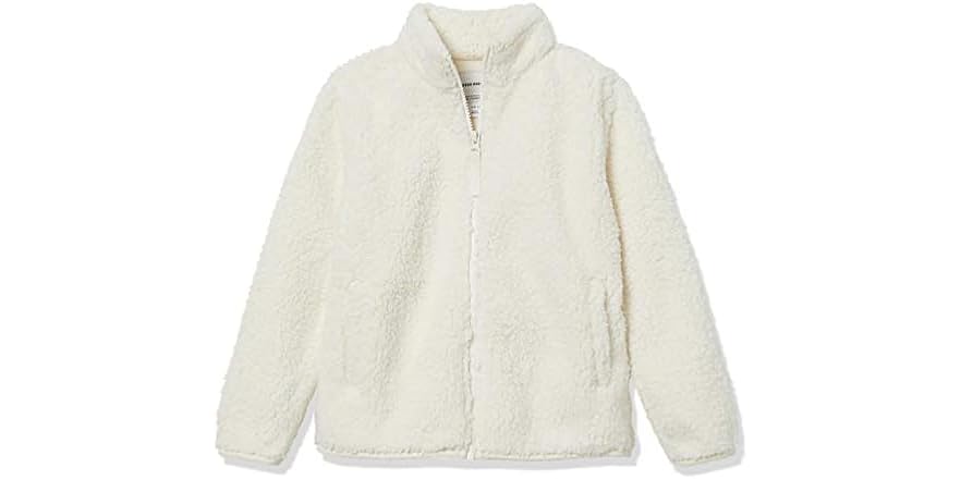 Amazon Essentials Girls' Sherpa Fleece Jacket