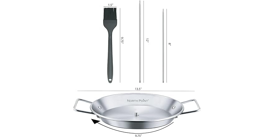 North Point 4 Piece Skewer Grill Set