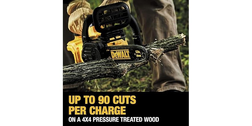 DEWALT DCCS620B 20V Max Compact Cordless Chainsaw