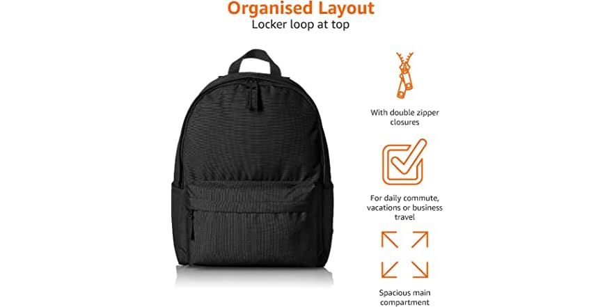 Amazon Basics Classic School Backpacks