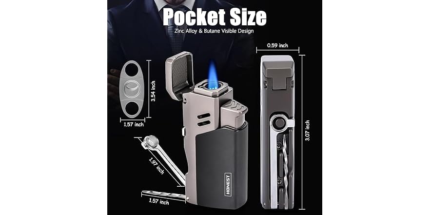 All in One Windproof Lighter