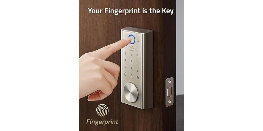 Eufy B0967V8WWX eufy Security S230 Smart Lock Touch & Wi-Fi, (Open Box)