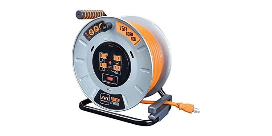 MasterPlug Heavy Duty Extension Cord Reel