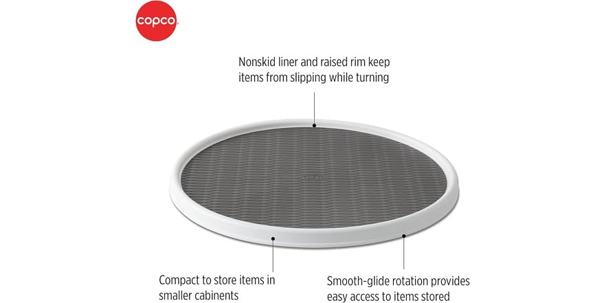Copco Non-Skid Pantry Turntable, 9in
